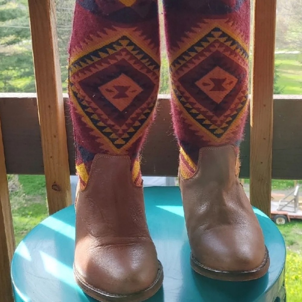 Steve Madden Graced Aztec Fabric Boot. - Gem